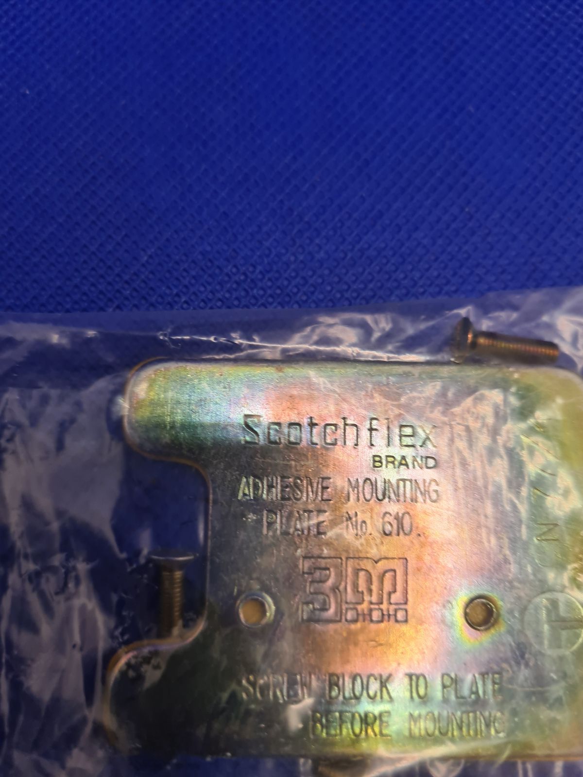 Telecom 610 Adhesive Plate Metal - Old Phones Australia